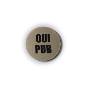 Plaque Oui Pub